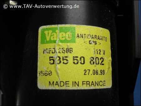 Wiper motor front Valeo MFD250B 535-50-802 with linkage 7700-847-567 ...