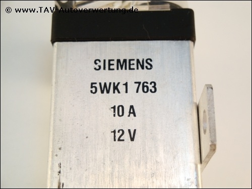 Relais Ueberspannungsschutz A 2015403845 Siemens 5WK1763 10A/12V ...
