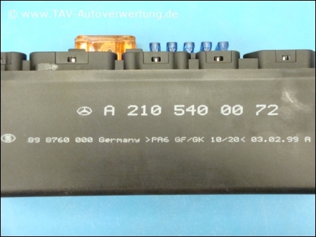 Relaiseinheit Mercedes-Benz A 2105400072 898760000, 0,00
