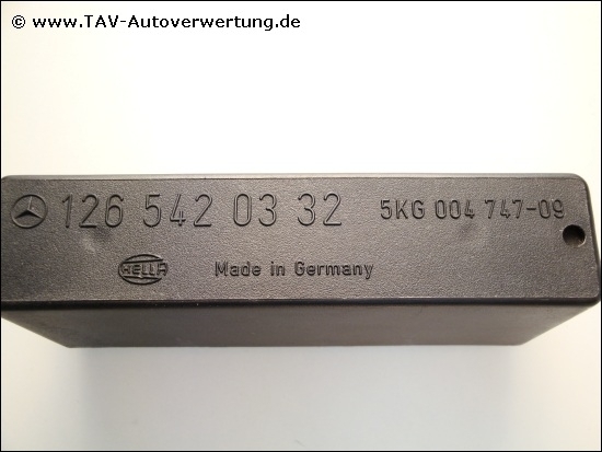 Lamp control unit A 126-542-03-32 Hella 5KG-004-747-09 Mercedes W124 ...
