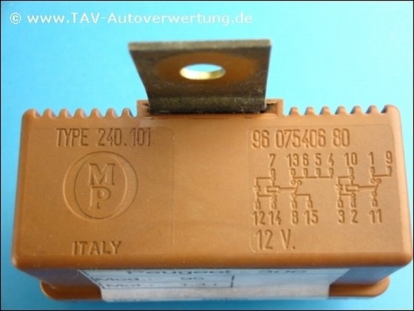 Fuel pump relay 96-075406-80 Type 240101 192949 Citroen Peugeot, 47,00