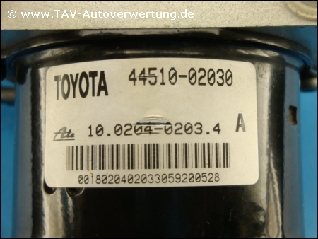 ABS Hydraulic unit Toyota 4451002030 8954102020 Ate 10020402034 ...