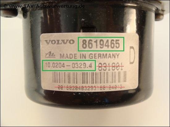 ABS/DSTC Hydraulic unit Volvo 8619465 8619466 Ate 10020403294 ...