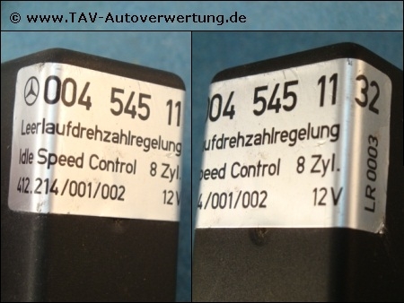 Idle speed control Mercedes-Benz A 004-545-11-32 VDO 412-214-001-002, 0 ...