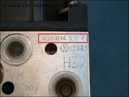 ABS/ESP Hydraulic unit 4B0-614-517-F Bosch 0-265-225-087 0-265-950-036 ...