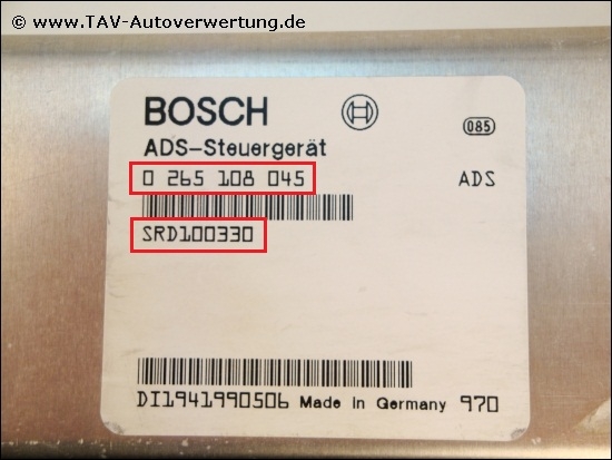 ABS/ADS Control unit MG Rover SRD-100-330 Bosch 0-265-108-045, 69,00