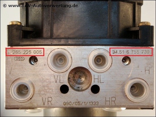 ABS/DSC Hydraulic unit BMW 34-51-6-755-739 34-52-6-755-741 Bosch 0-265 ...