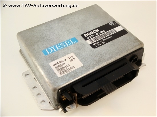 DDE Diesel Steuergeraet Bosch 0281001088 BMW 2241706 2243619 28RT8418 ...