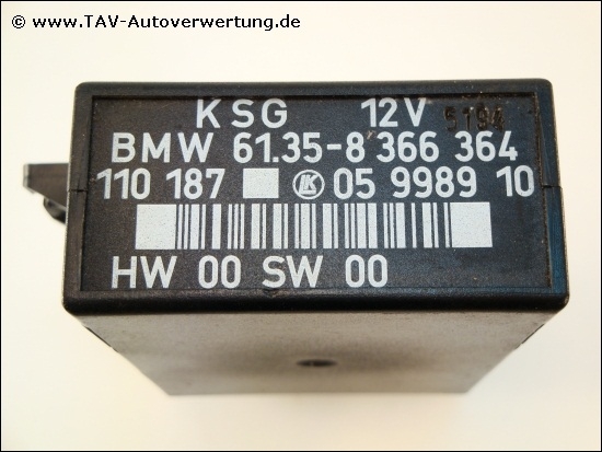 KSG Control unit BMW 61-35-8-366-364 LK 05-9989-10 110-187 HW-00 SW-00 ...