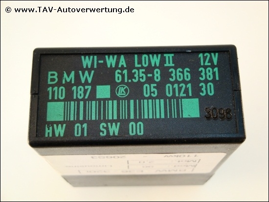 WI-WA LOW II Steuergeraet BMW 61.35-8366381 LK 05012130 110187 HW01 ...