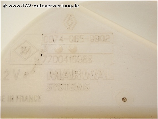 Fuel Pump Renault 7700-416-988 Marwal Systems 09740659902, 0,00