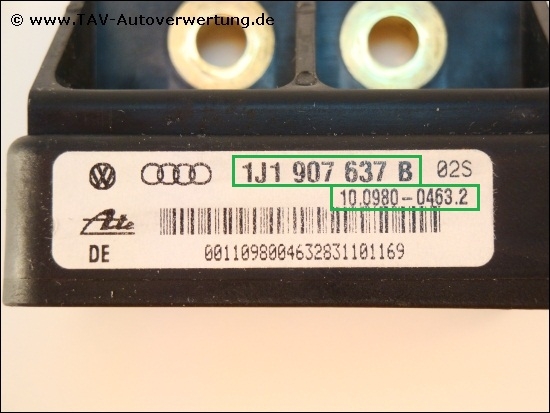 Yaw rate Sensor VW 1J0-907-657-B 1J1-907-637-B Ate 10098001121 ...