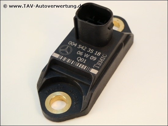 New! Acceleration sensor Mercedes A 004-542-35-18 Temic 06-W-09-Q01, 0,00