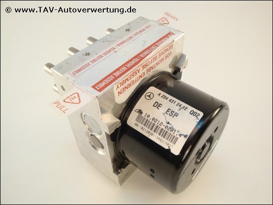 Neu! ABS/ESP Hydraulik-Pumpe Mercedes-Benz A 2044312412 Q02 Ate 10.0212 ...