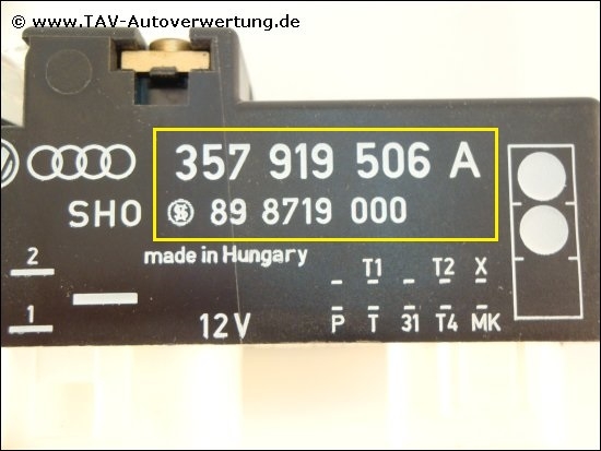 New! Radiator fan control unit VW 357-919-506-A SHO $ 89-8719-000, 0,00