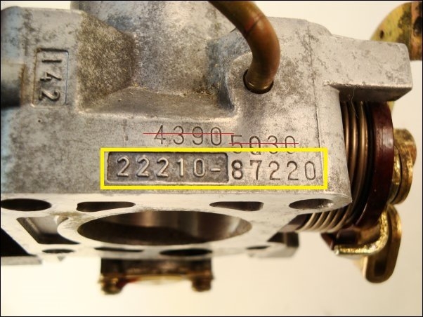 Throttle body 2221087220 Daihatsu Cuore L5 Move L601 0.8L 31 kW, 75,00