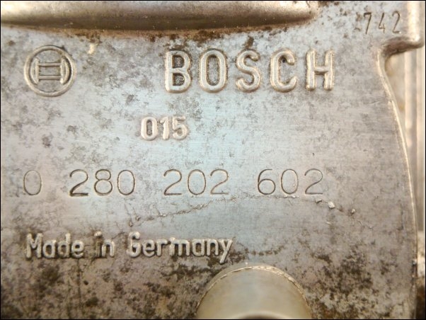Air flow meter with control unit Bosch 0-280-202-602 0-280-000-603 90 ...