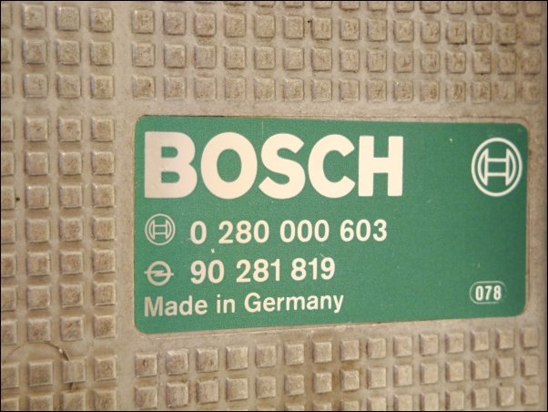 Air flow meter with control unit Bosch 0-280-202-602 0-280-000-603 90 ...