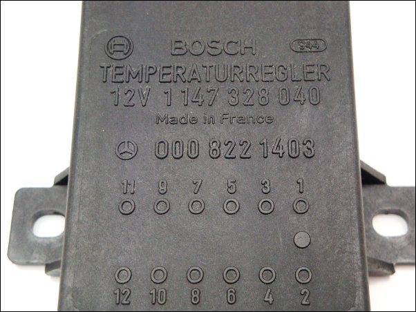 Heater temperature regulator Bosch 1-147-328-040 A 000-822-14-03 ...