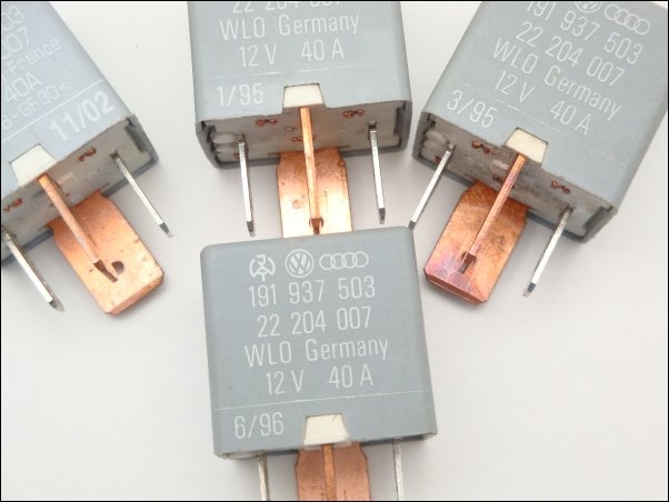 Relay No.18 12V 40A VW 191-937-503 22-204-007 WLO Germany Audi Seat ...