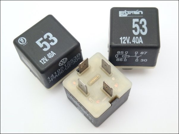 Relais Nr.53 VW 141951253B Bitron MP 12V 40A Audi Ford Porsche Seat ...