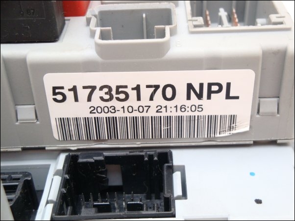 Engine control unit IAW-5AF.P4/HW303/19BA-W44 61601-069-01 55192306 ...