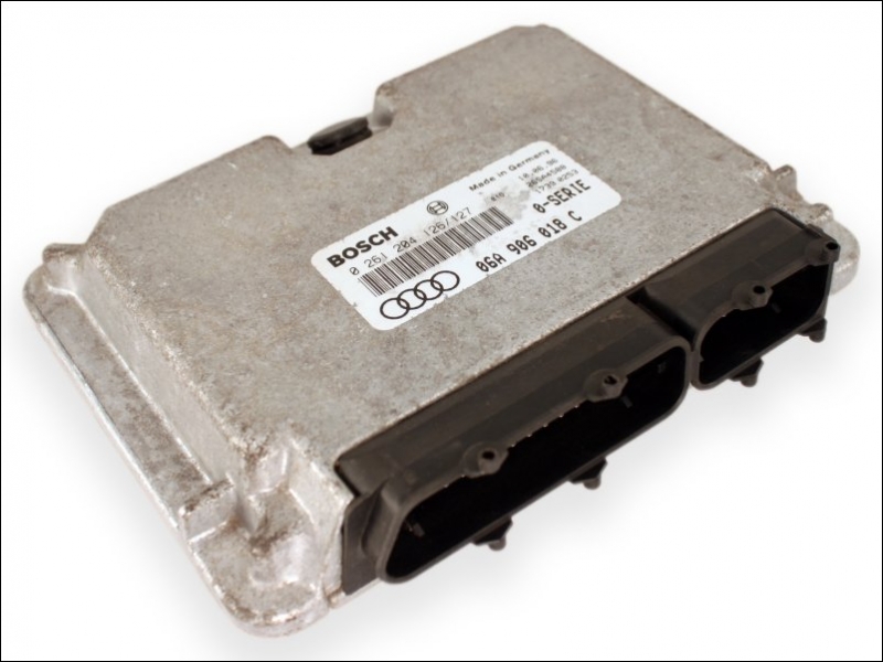 Engine control unit Bosch 0-261-204-126/127 06A-906-018-C 26SA4588 Audi ...