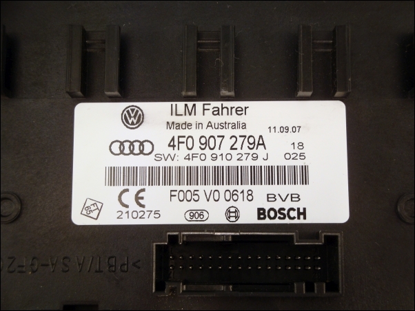 Onboard supply control unit ILM Fahrer Audi Q7 4F0-907-279-A 4F0-910 ...