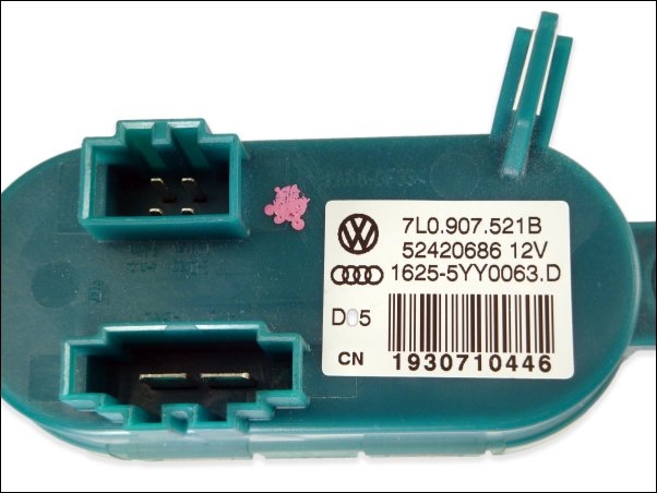 Blower motor resistor Audi Q7 7L0.907.521B 52420686 1625-5YY0063.D 955 ...