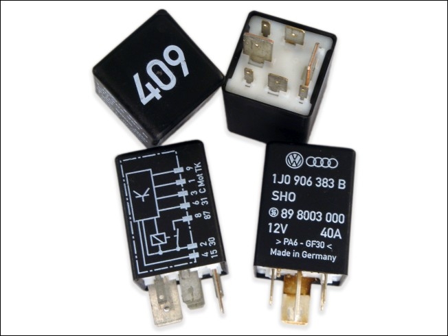 Fuel pump relay No.409 VW 1J0-906-383-B SHO 89-8003-000 12V 40A, 19,00