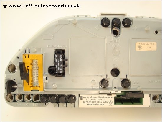 Instrument cluster 9-2203-007-98-E BMW 5 E34 520i M20 automatic, 0,00